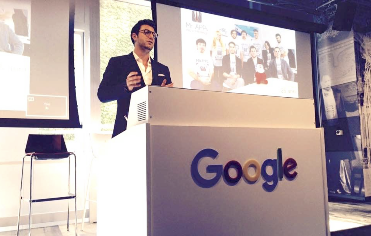 Mr. APPs on Google's stage | Mr. APPs